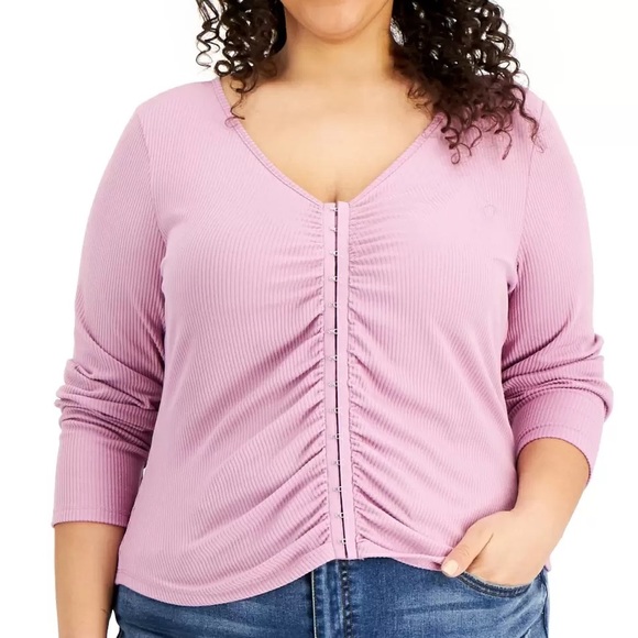 Hippie Rose | Tops | Hippie Rose Lilac Ribbed Top Plus X2x3x Nwt | Poshmark